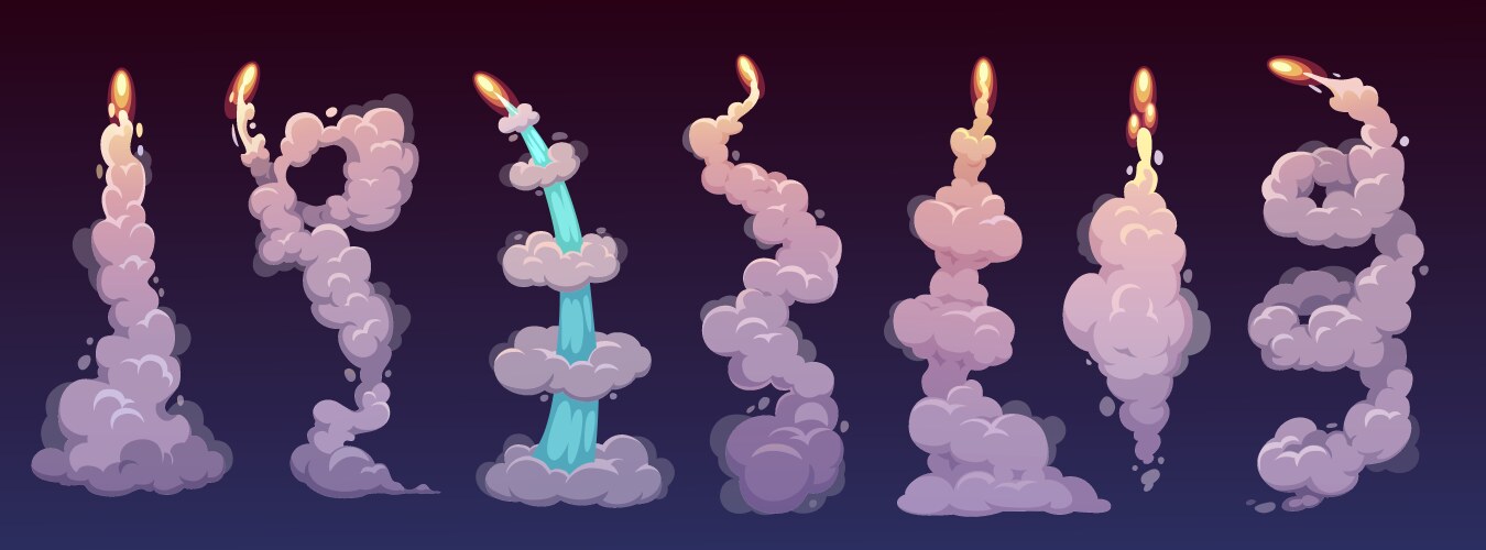 Cartoon Smoke Trail Vector Images (over 1,100)