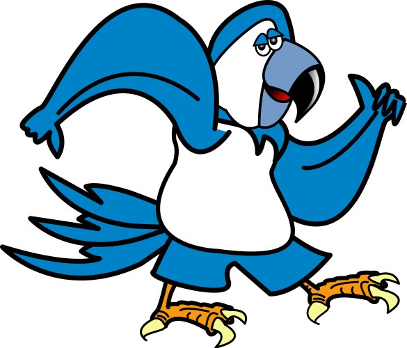 Set parrot cartoon Royalty Free Vector Image - VectorStock