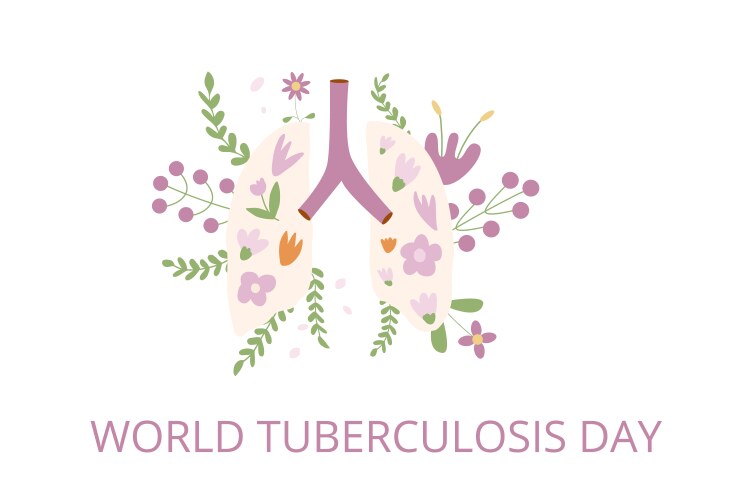 World tuberculosis day banner template awareness Vector Image