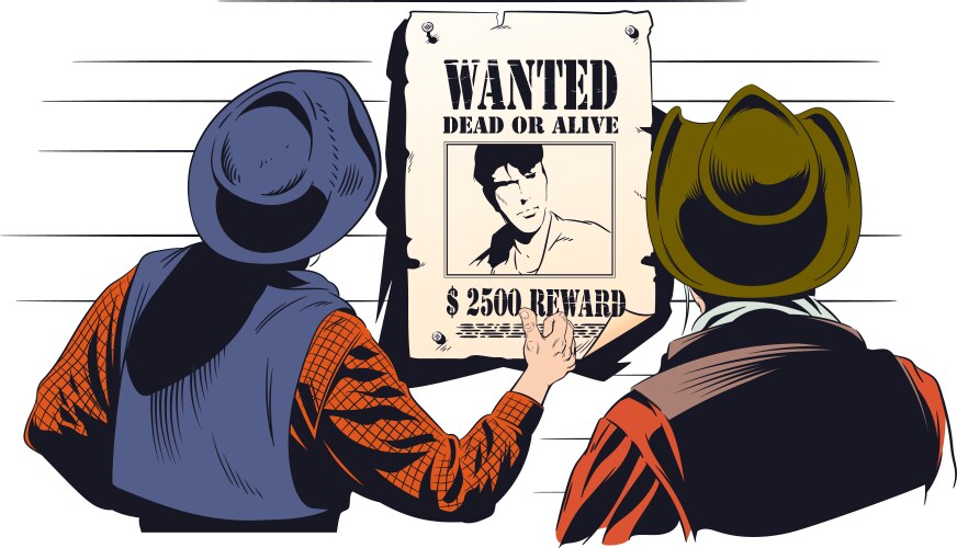Cartoon Criminal Wanted Vector Images (over 460)