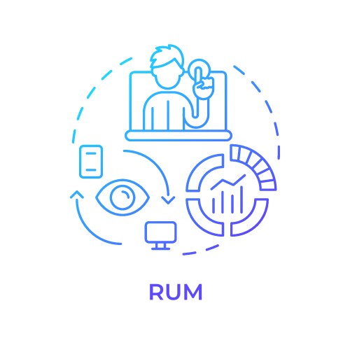 Stm blue gradient concept icon Royalty Free Vector Image