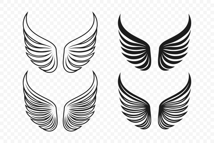 Angel Simple Outline Vector Images (over 1,000)