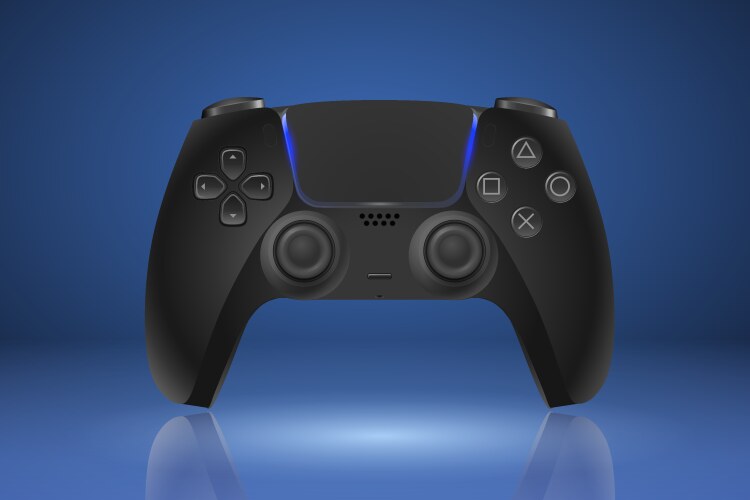 Detailed next generation dualsense controller Vector Image