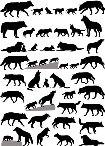 Wolf Outline Vector Images (over 6,900)