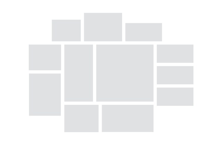 Collage eighteen frames photos parts or pictures Vector Image