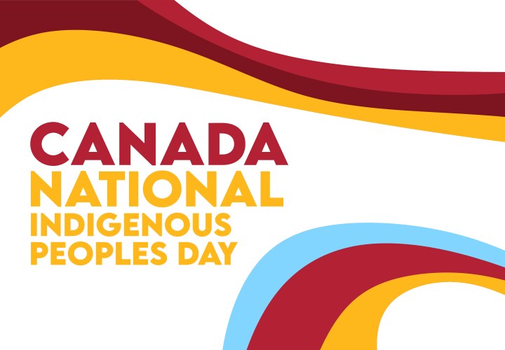 Canada national indigenous peoples day Royalty Free Vector
