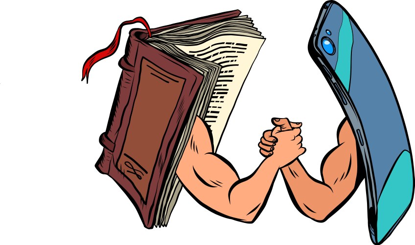 Stack of books library and reading Royalty Free Vector Image