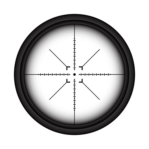 Weapon night sight sniper rifle optical scope Vector Image