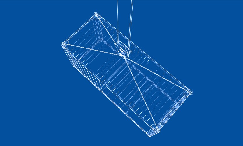 Cargo container Royalty Free Vector Image - VectorStock