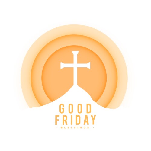 Holy week good friday event background with crown Vector Image