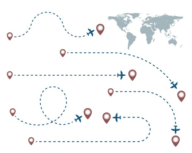 Flight Path Vector Images (over 5,300)