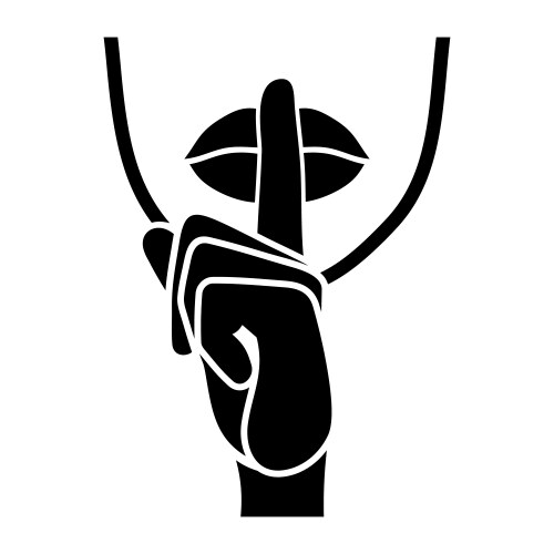 Keep Silence Symbol Vector Images (over 540)