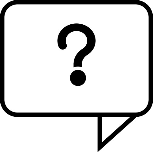 Question symbol icon logo design template isolated
