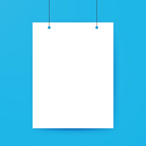 Empty posters mockup template Royalty Free Vector Image