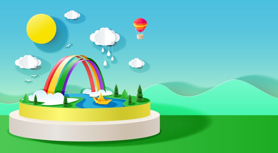 Rainbow Land Background Vector Images (over 8,500)