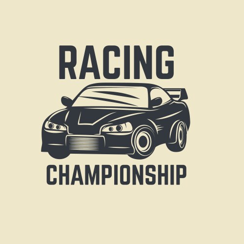Car street racing Royalty Free Vector Image - VectorStock