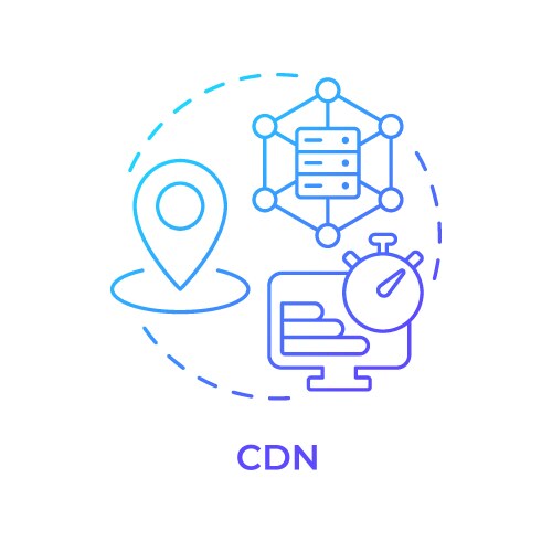 Stm blue gradient concept icon Royalty Free Vector Image