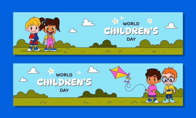 Children emotion expression bundle set Royalty Free Vector