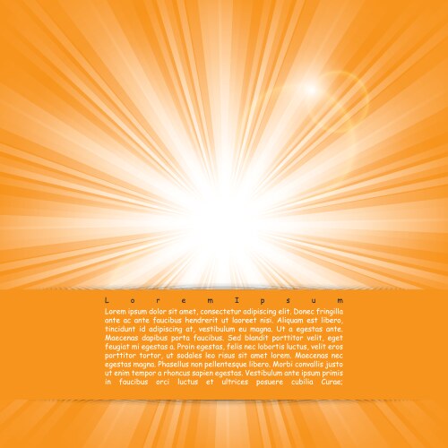 Sun rays Royalty Free Vector Image - VectorStock