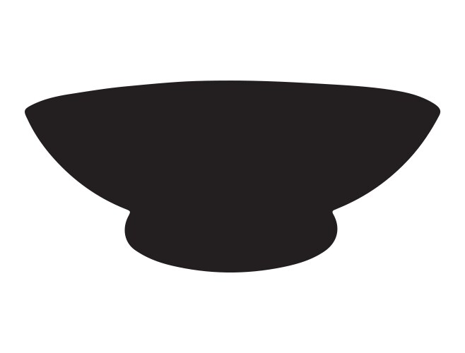 Egg shape silhouette art Royalty Free Vector Image