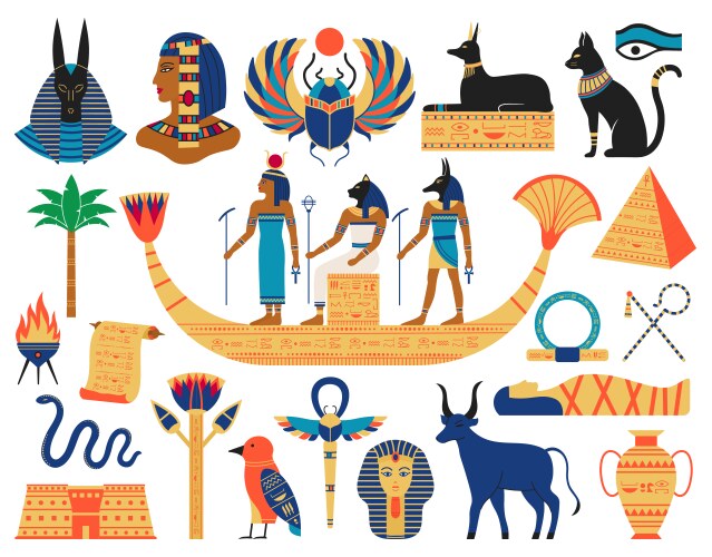 Set of isolated egypt symbols Royalty Free Vector Image🍈 Descubra o ... Set of isolated egypt symbols Royalty Free Vector Image🍈 Descubra o ...