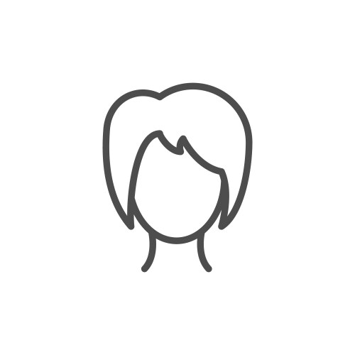 Woman business work people line icon female Vector Image