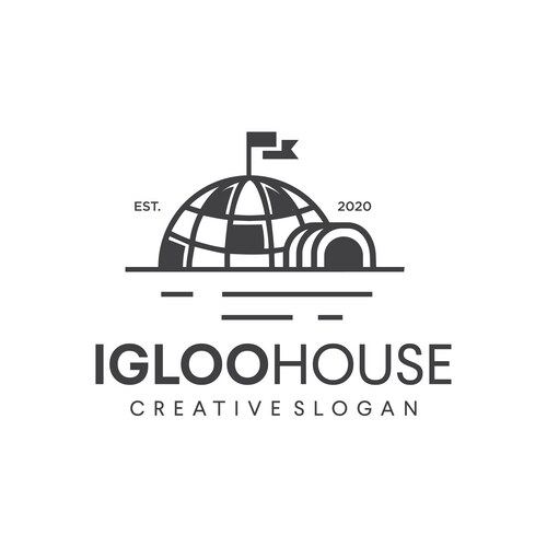 Igloo Black and White Vector Images (over 1,200)