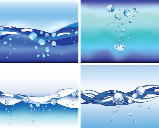 Water background Royalty Free Vector Image - VectorStock