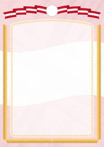 Border made with peru national colors Royalty Free Vector