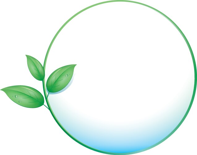 Happy green leaf cartoon character Royalty Free Vector Image