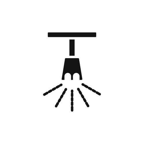 Sprinkler icon isolated on white background Vector Image