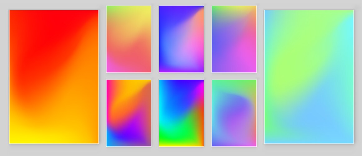 Colorful gradients screen gradient covers Vector Image