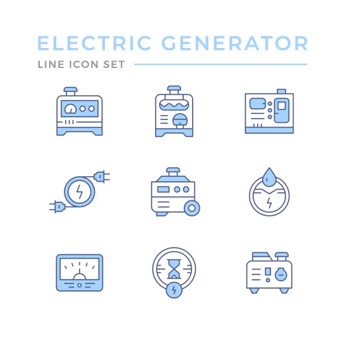 Electric generator icon Royalty Free Vector Image