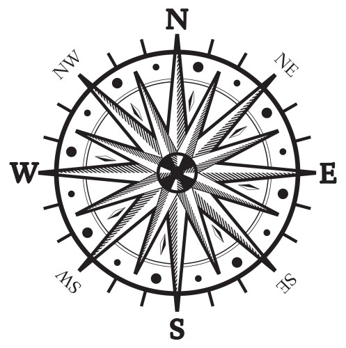 Compass Black and White Vector Images (over 55,000)