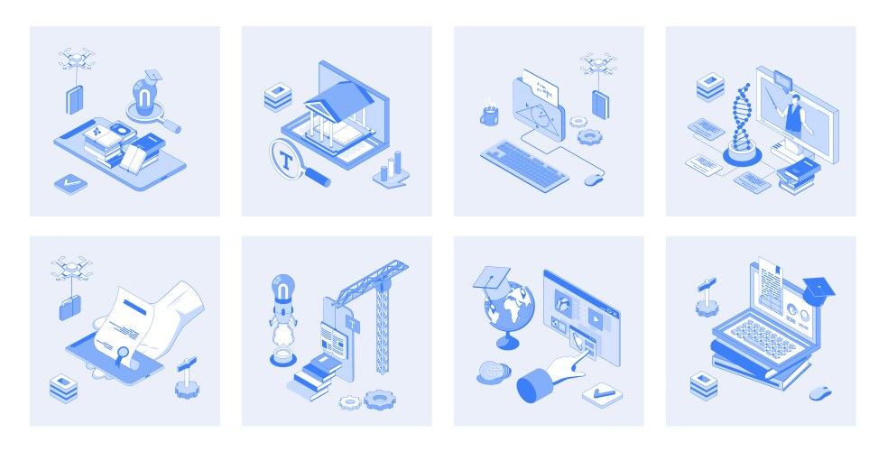 Classroom Isometric Vector Images (over 3,600)