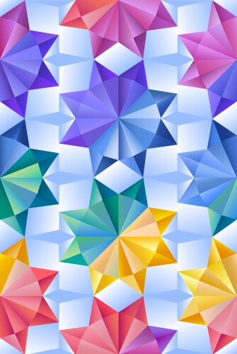 Holographic star pattern Royalty Free Vector Image
