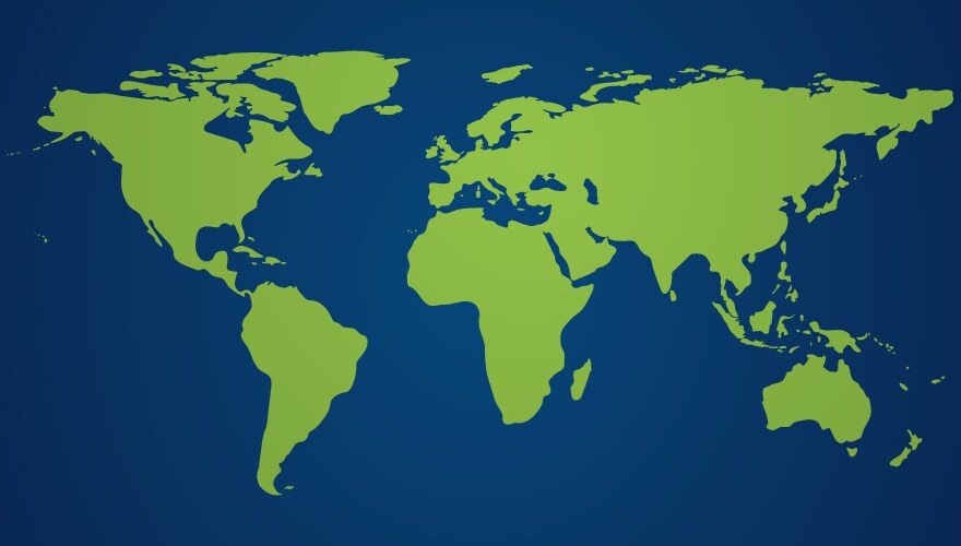 Green World Map Green World Map Vector Art & Graphics | Freevector.com