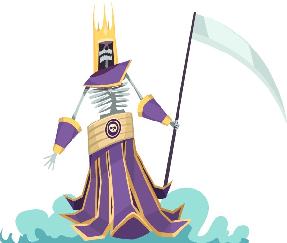 Evil character deadman composition Royalty Free Vector Image
