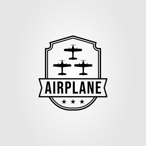 Colorful plane logo design Royalty Free Vector Image