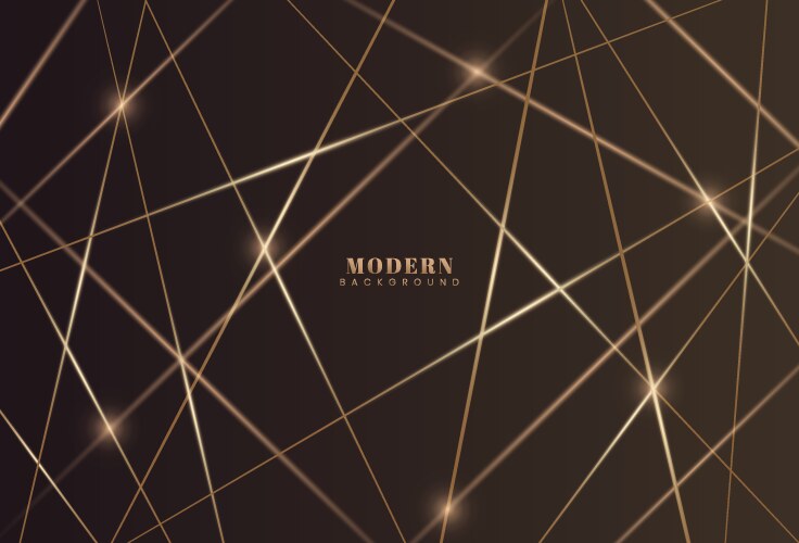 Black and gold abstract low poly background Vector Image