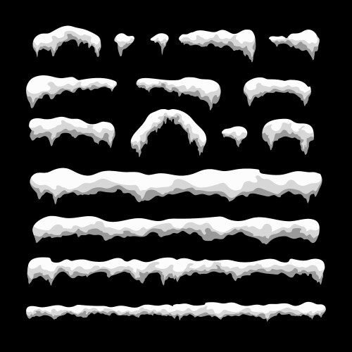 Snow Dripping Vector Images (over 850)