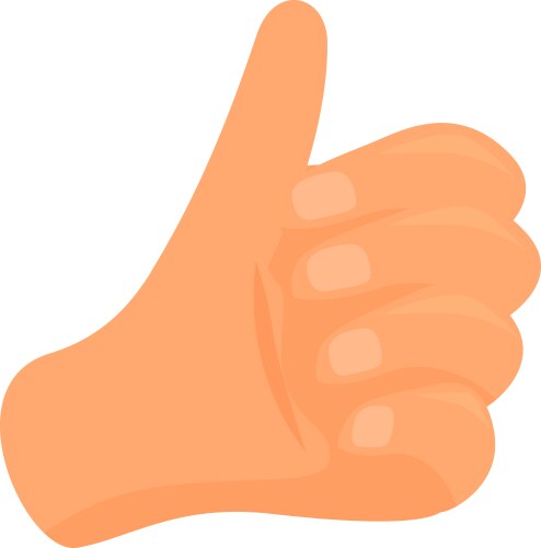Cartoon hand pointing right with index finger Vector Image