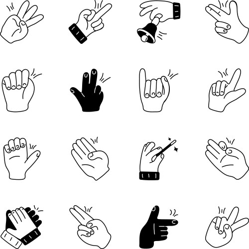 Sign Language Vector Images (over 87,000)