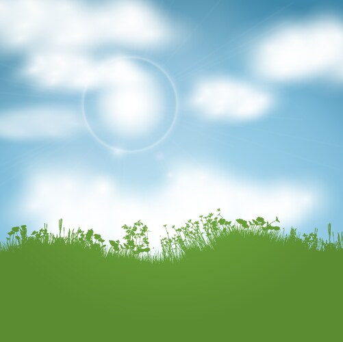 Sunny background Royalty Free Vector Image - VectorStock