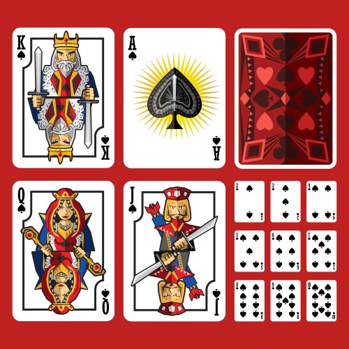 Playing Cards Full Set Vector Images (over 1,700)