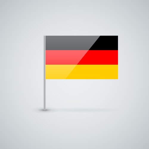 Germany flag official colors and proportion Vector Image
