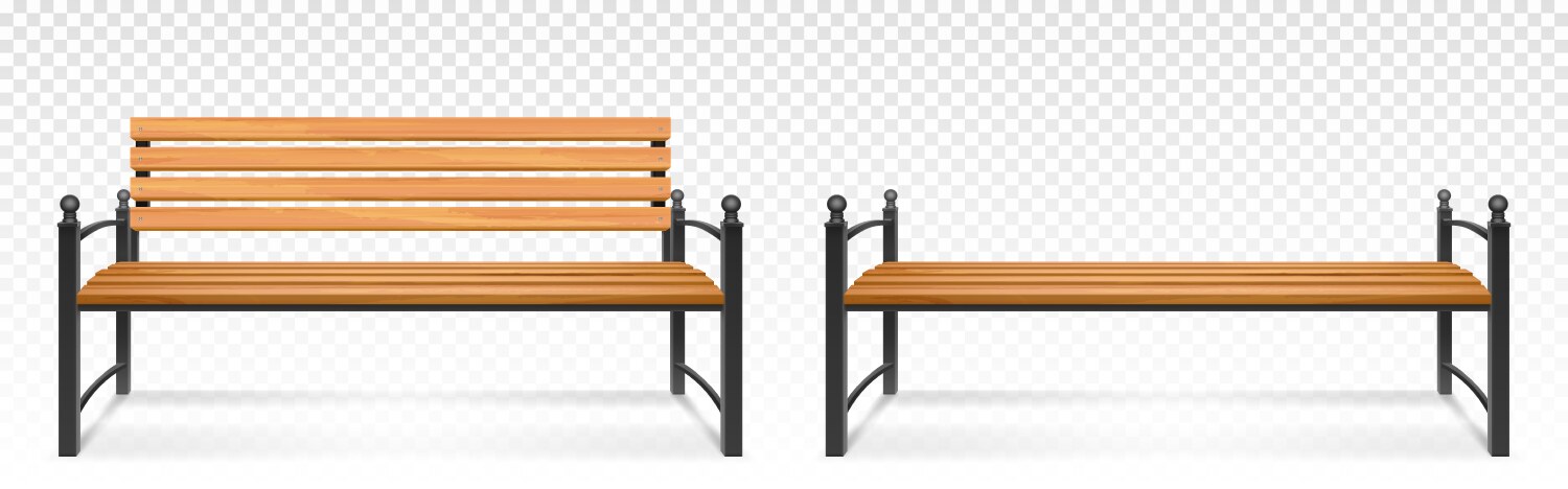Bench isolated Royalty Free Vector Image - VectorStock