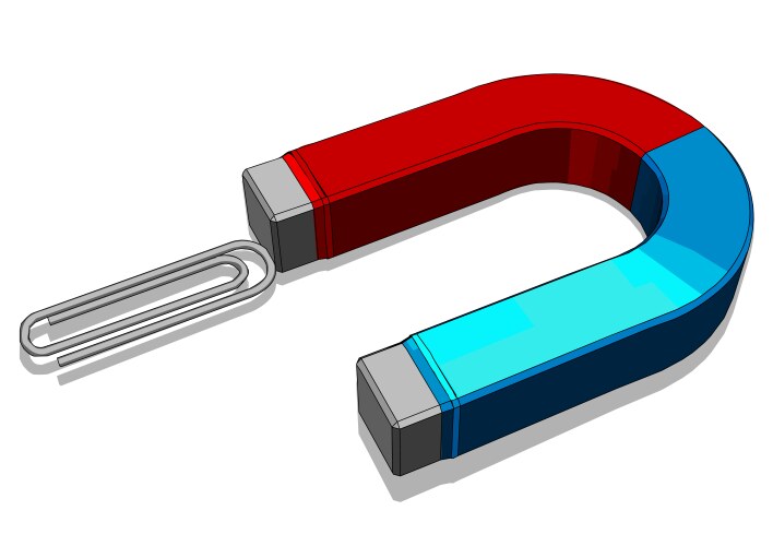 Sign magnet cartoon Royalty Free Vector Image - VectorStock