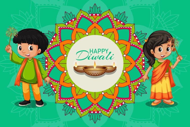 Happy Diwali Cartoon Vector Images (over 1,800)