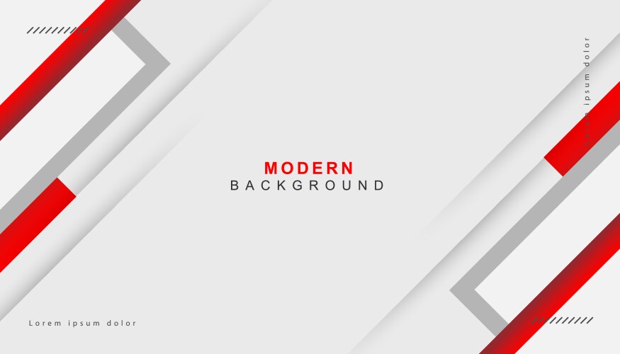 Abstract red background with curve on white Vector Image